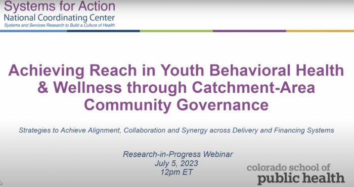Webinar: Achieving Reach in Youth Behavioral Health and Wellness ...